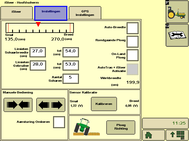 John Deere GPS, iSteer / ploegbesturing Isteer ploegbesturing (WOL ...